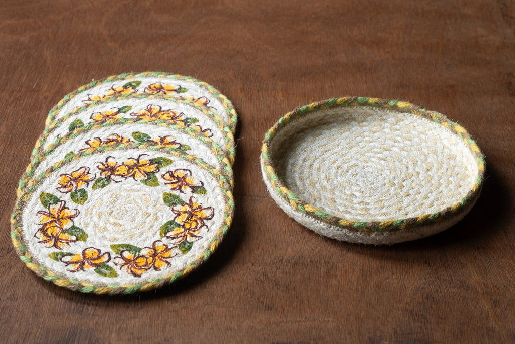 Kathgolap - Jute Trivet Set – Beni Boonon